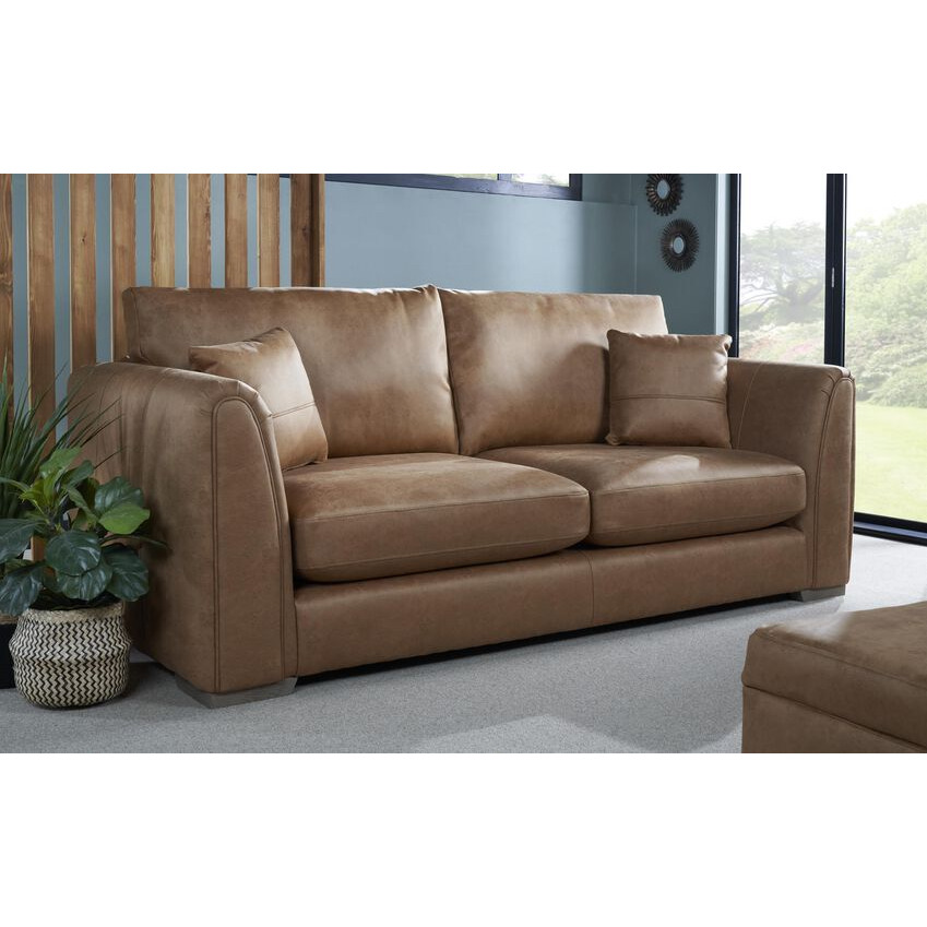Endurance Xavier Faux Leather 3 Seater Sofa by SCS | ufurnish.com