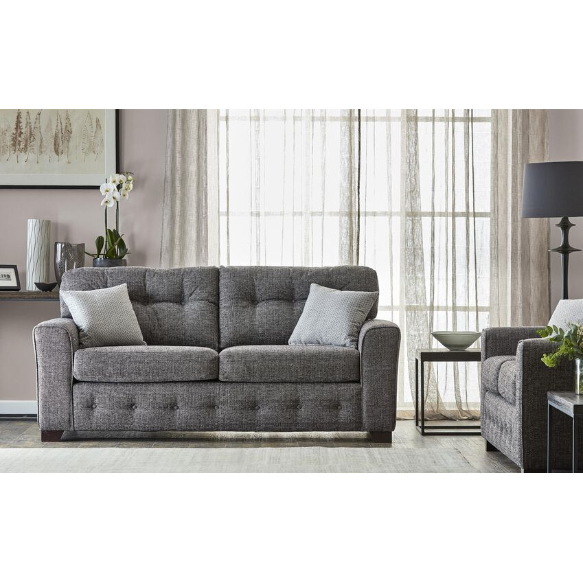 ScS Living Hartley Grey Fabric 3 Seater Sofa by SCS | ufurnish.com