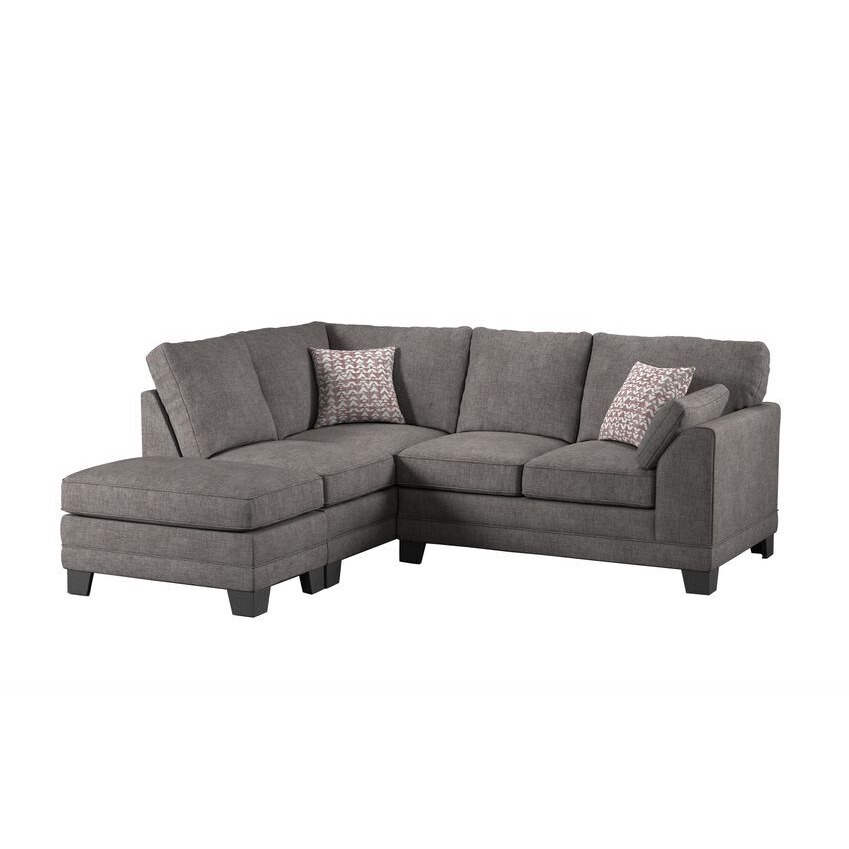 ScS Living Sasha Linoa Grey Corner Sofa - Fabric Corner Sofa by SCS ...