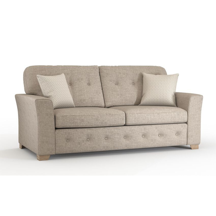 ScS Living Hartley Beige Fabric 3 Seater Sofa by SCS | ufurnish.com