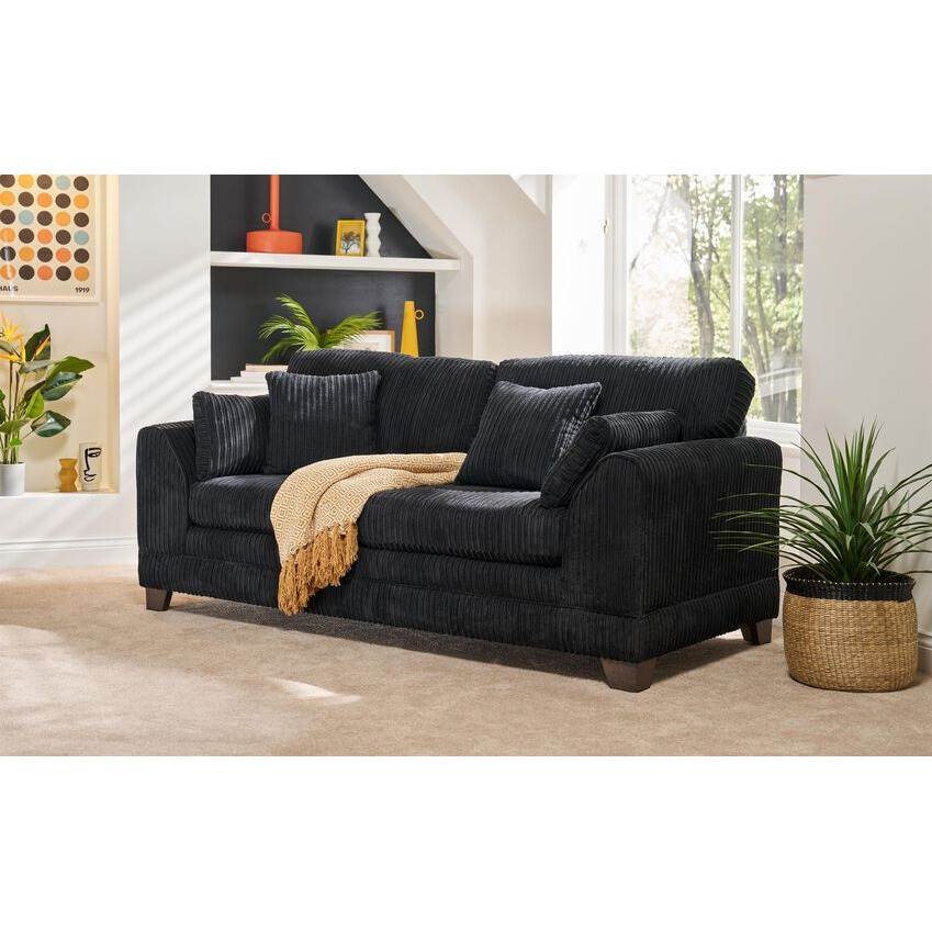 ScS Living Fabric Phoebe Jumbo Cord 3 Seater Sofa by SCS | ufurnish.com