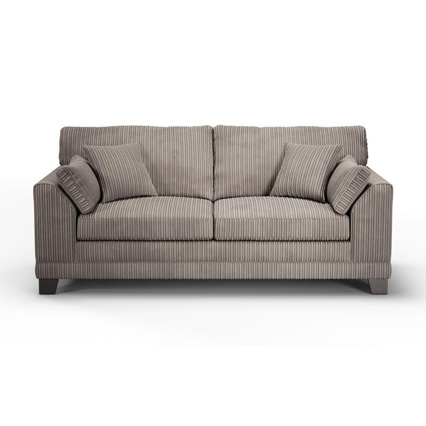 ScS Living Grey Fabric Phoebe Jumbo Cord 3 Seater Sofa by SCS ...