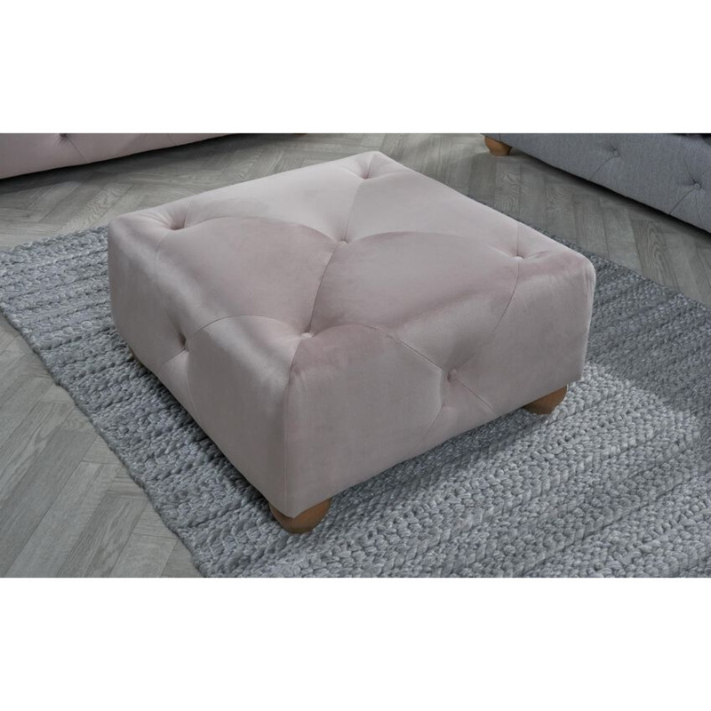 ScS Living Abbey Fabric Buttoned Footstool by SCS | ufurnish.com