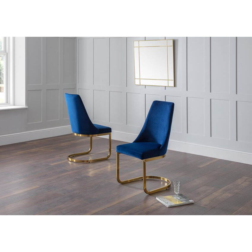 ScS Living Camden Pair of Blue Dining Chairs by SCS | ufurnish.com