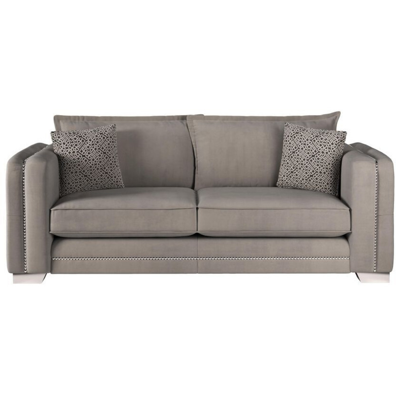 Cream LLB Regency Fabric 4 Seater Sofa by SCS | ufurnish.com