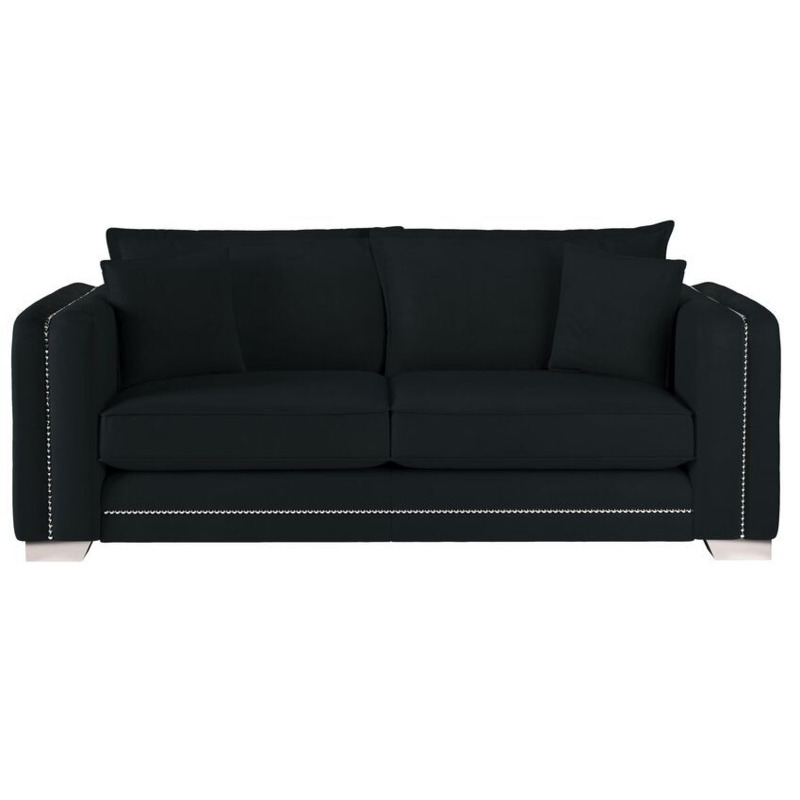 Black LLB Regency Fabric 4 Seater Sofa by SCS | ufurnish.com