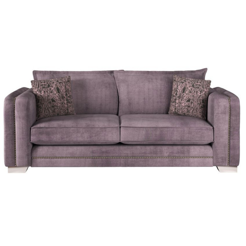 Pink LLB Regency Fabric 4 Seater Sofa by SCS | ufurnish.com
