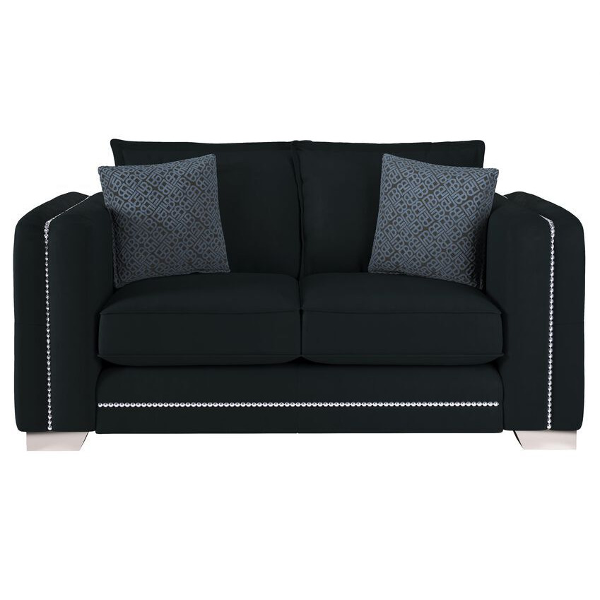 Black LLB Regency Fabric 2 Seater Sofa by SCS | ufurnish.com