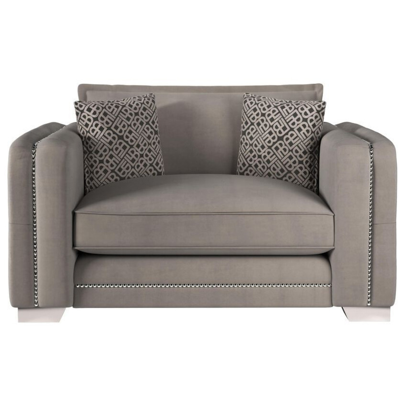 Cream LLB Regency Fabric Snuggler Chair by SCS | ufurnish.com