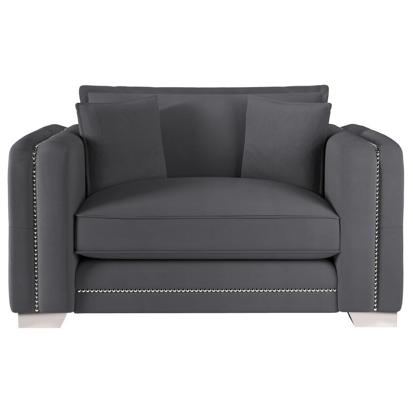 Grey LLB Regency Fabric Snuggler Chair by SCS | ufurnish.com