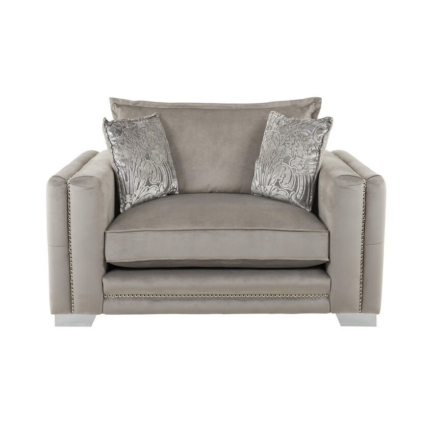Grey LLB Regency Fabric Snuggler Chair by SCS | ufurnish.com