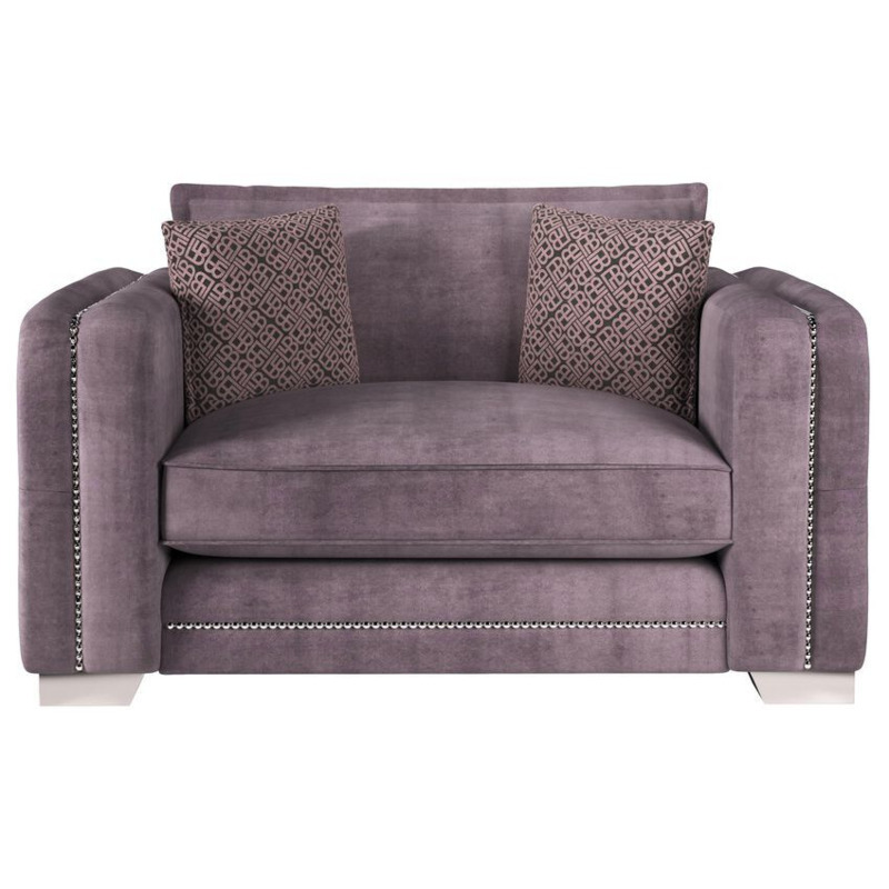 Pink LLB Regency Fabric Snuggler Chair by SCS | ufurnish.com