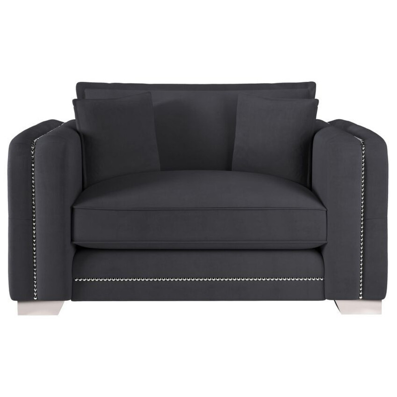 Grey LLB Regency Fabric Snuggler Chair by SCS | ufurnish.com