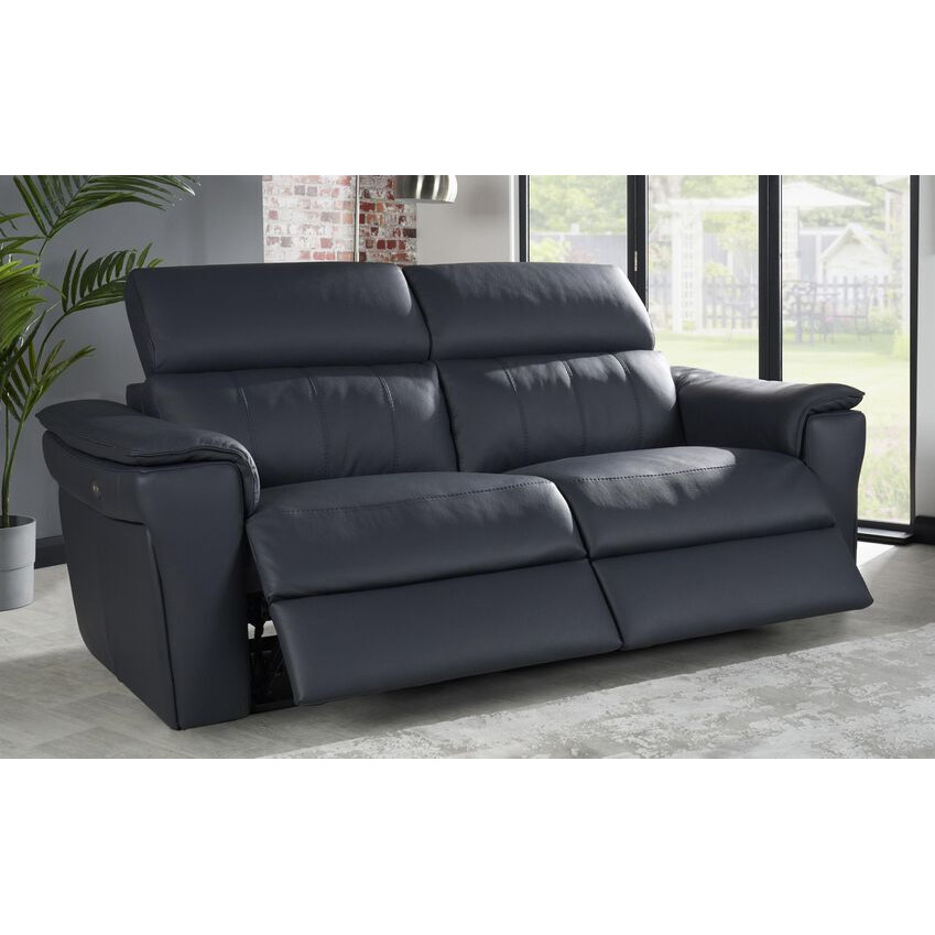 SiSi Italia Angelo Leather 3 Seater Power Recliner Sofa by SCS ...
