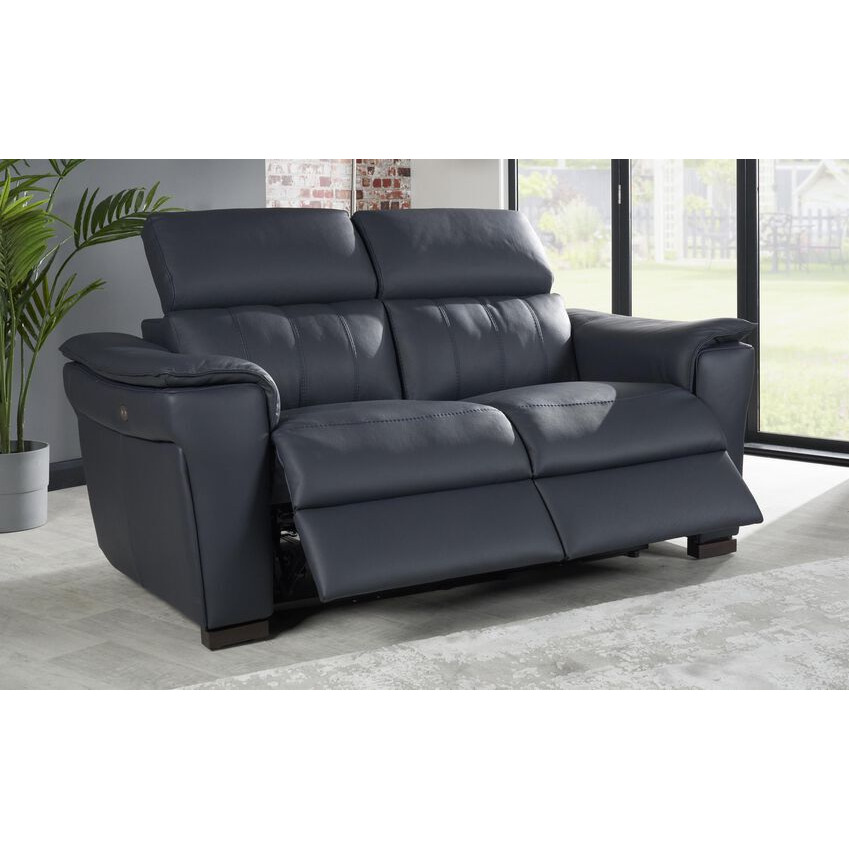 SiSi Italia Angelo Leather 2 Seater Power Recliner Sofa by SCS ...