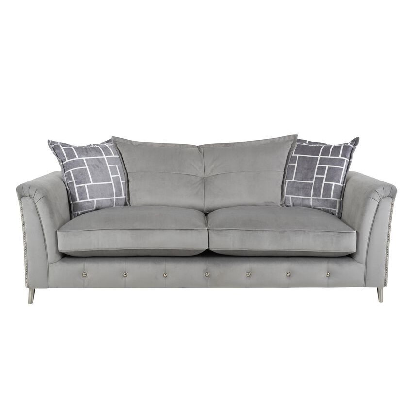 ScS Signature Grey Darcie Fabric 4 Seater Sofa by SCS | ufurnish.com