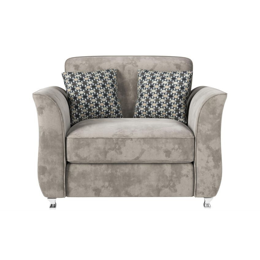 ScS Living Grey Milo Fabric Love Chair by SCS | ufurnish.com