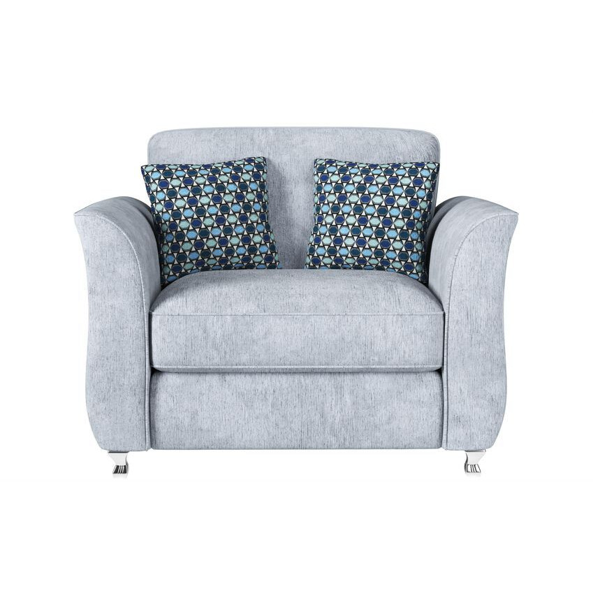ScS Living Grey Milo Fabric Love Chair by SCS | ufurnish.com