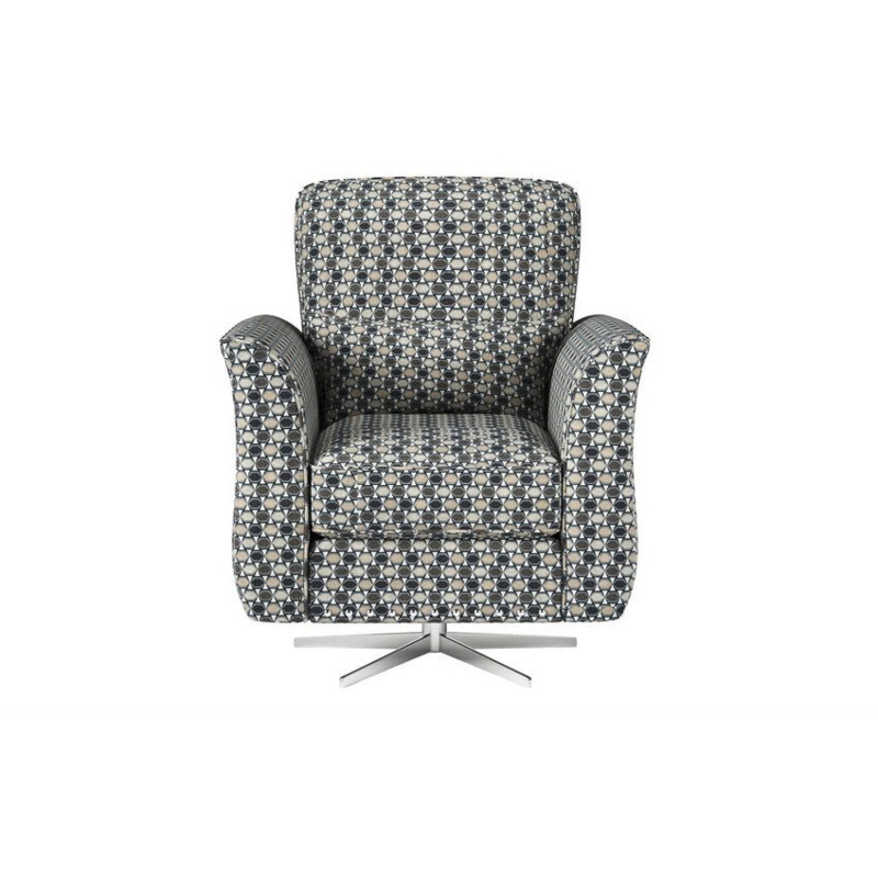 ScS Living Milo Fabric Patterned Swivel Chair by SCS | ufurnish.com