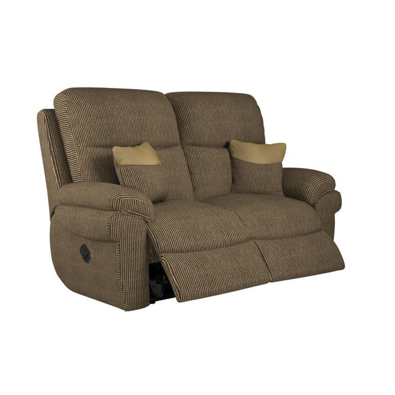 La-Z-Boy Brown Tamla Fabric 2 Seater Manual Recliner Sofa by SCS ...