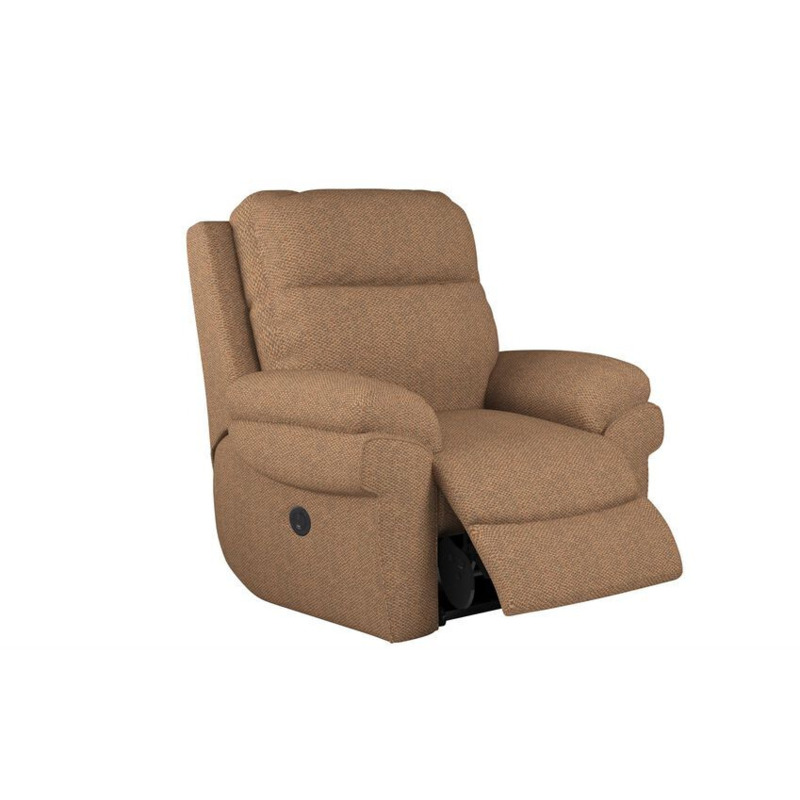 La-Z-Boy Orange Tamla Fabric Power Recliner Chair by SCS | ufurnish.com