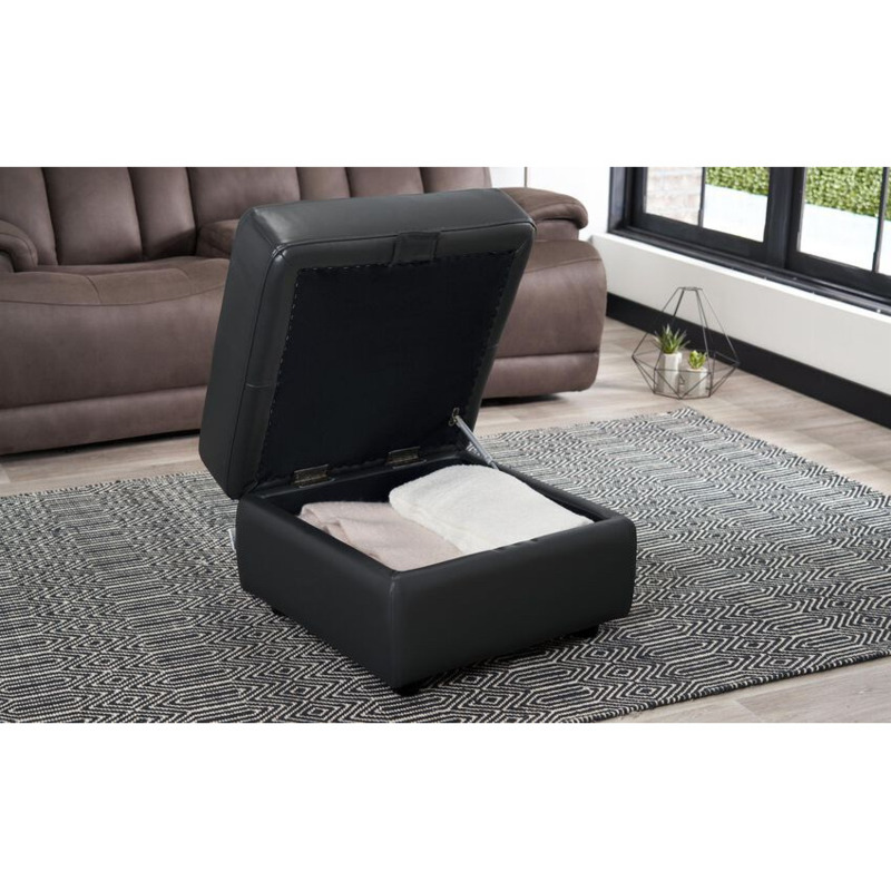 La-Z-Boy Leather Empire Storage Footstool by SCS | ufurnish.com