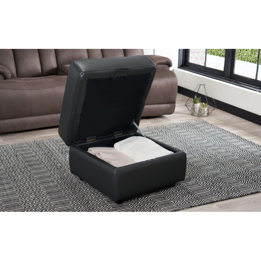 La-Z-Boy Leather Empire Storage Footstool by SCS | ufurnish.com