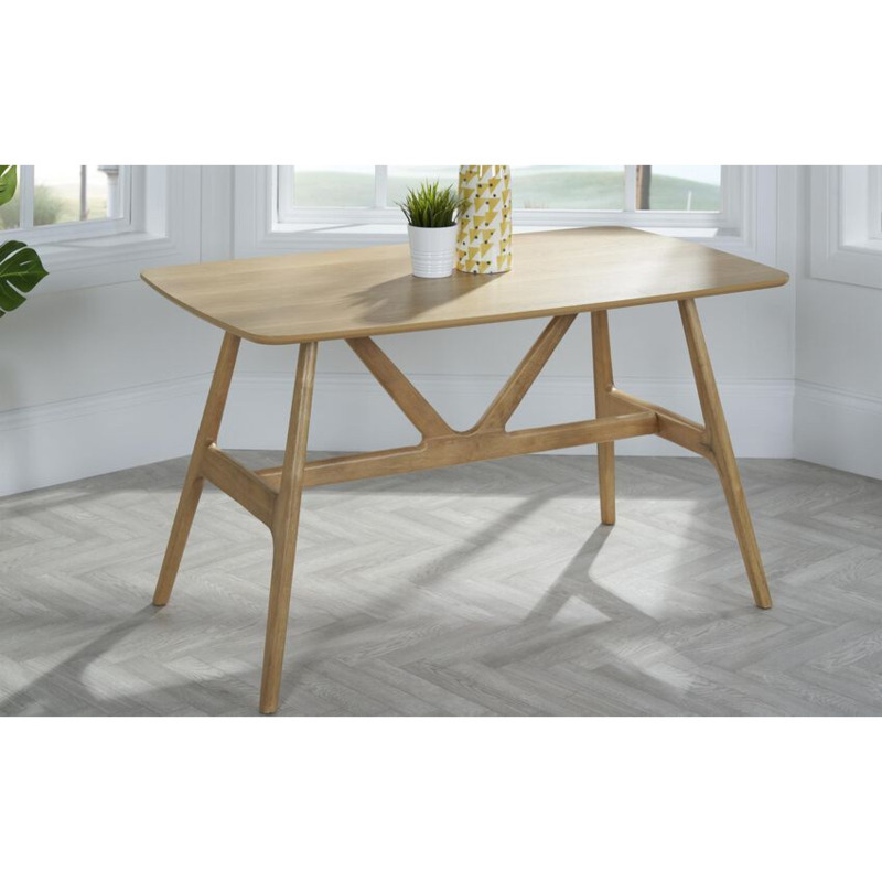 ScS Living Torino Oak Finish Dining Table by SCS | ufurnish.com