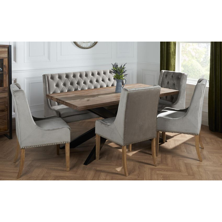 ScS Living Aruba 1.8m Dining Table, Bench & 4 Chairs by SCS | ufurnish.com