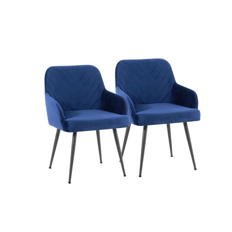 ScS Signature Athens Pair of Blue Carver Dining Chairs by SCS ...