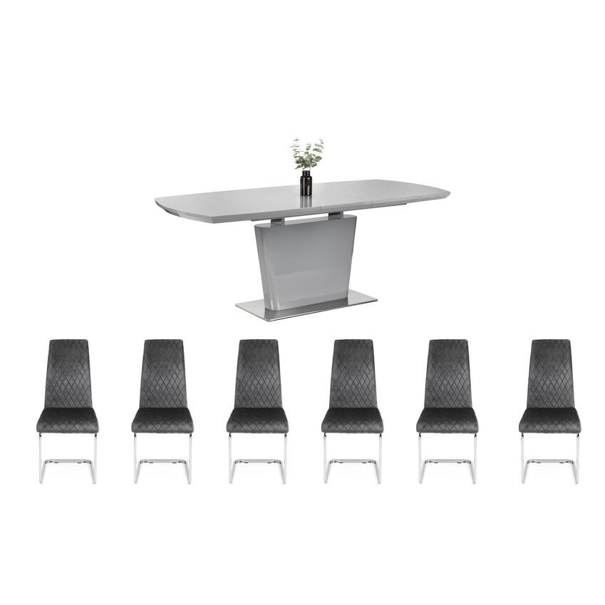 ScS Living Piccadilly Extending Dining Table & 6 Chairs by SCS ...