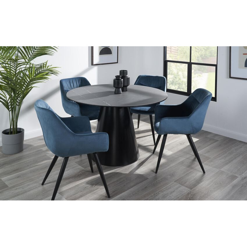 ScS Signature Prince 1.2m Dining Table & 4 Chairs by SCS | ufurnish.com