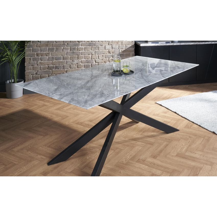 ScS Signature Porto 1.8m Silver Dining Table by SCS | ufurnish.com