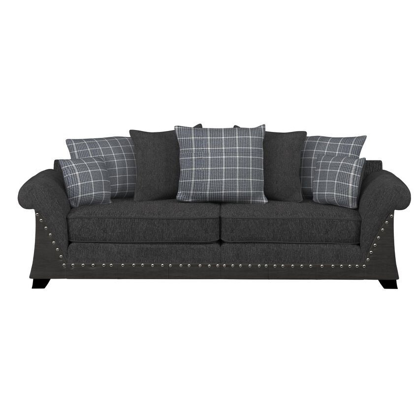 ScS Living Grey Noah Fabric 4 Seater Split Scatter Back Sofa by SCS ...