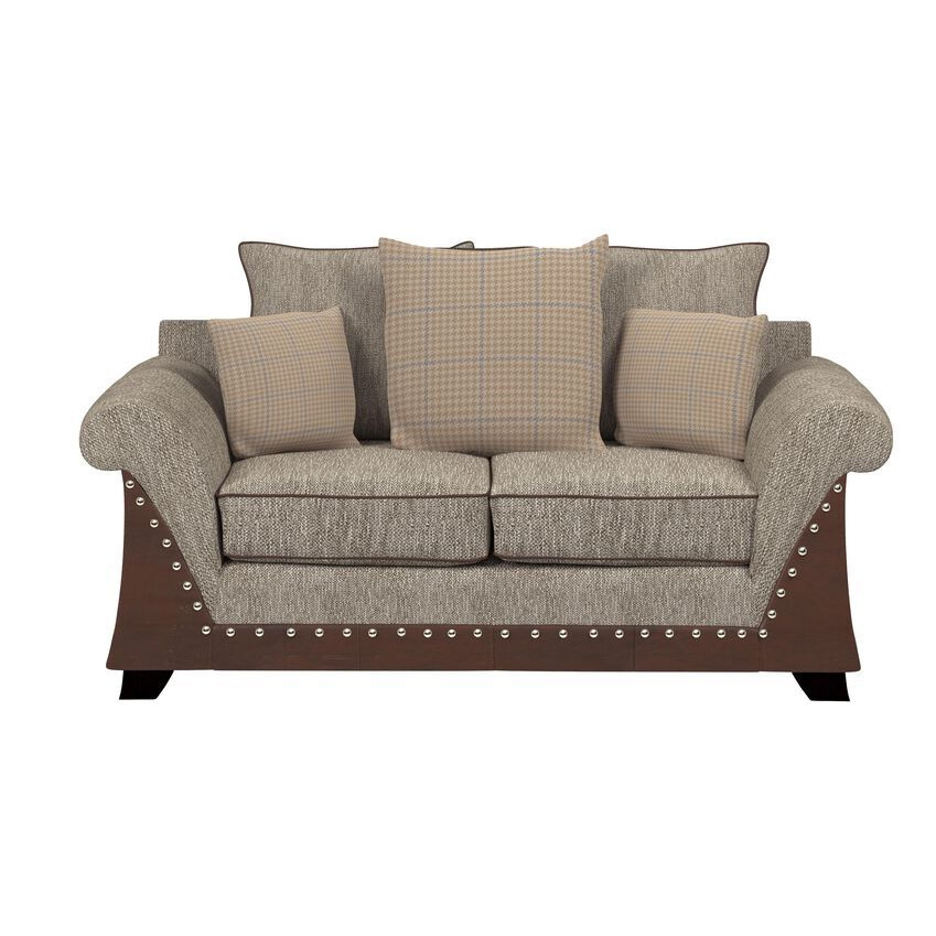 ScS Living Brown Noah Fabric 2 Seater Scatter Back Sofa by SCS ...