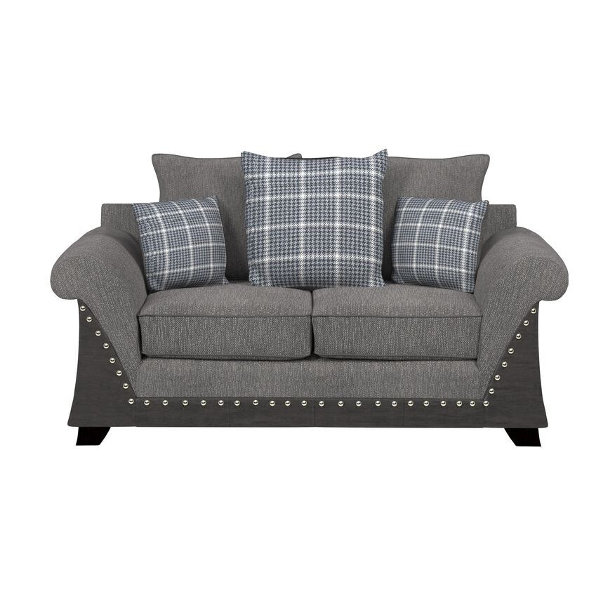 ScS Living Grey Noah Fabric 2 Seater Scatter Back Sofa by SCS ...