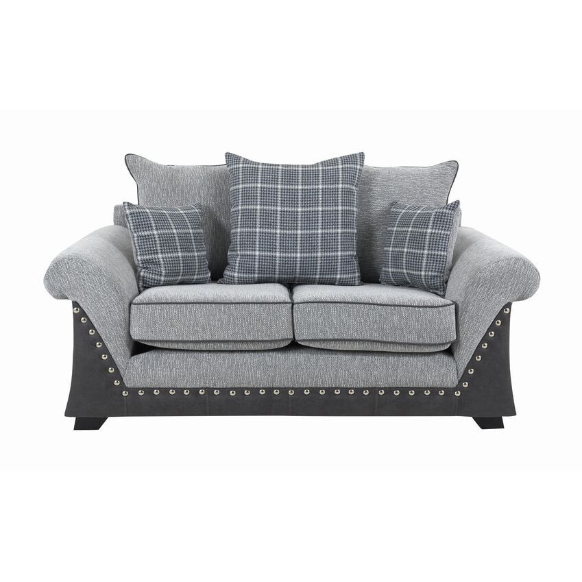 ScS Living Grey Noah Fabric 2 Seater Scatter Back Sofa by SCS ...