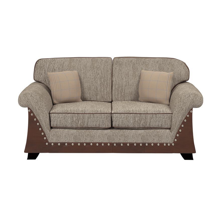 ScS Living Brown Noah Fabric 2 Seater Standard Back Sofa by SCS ...