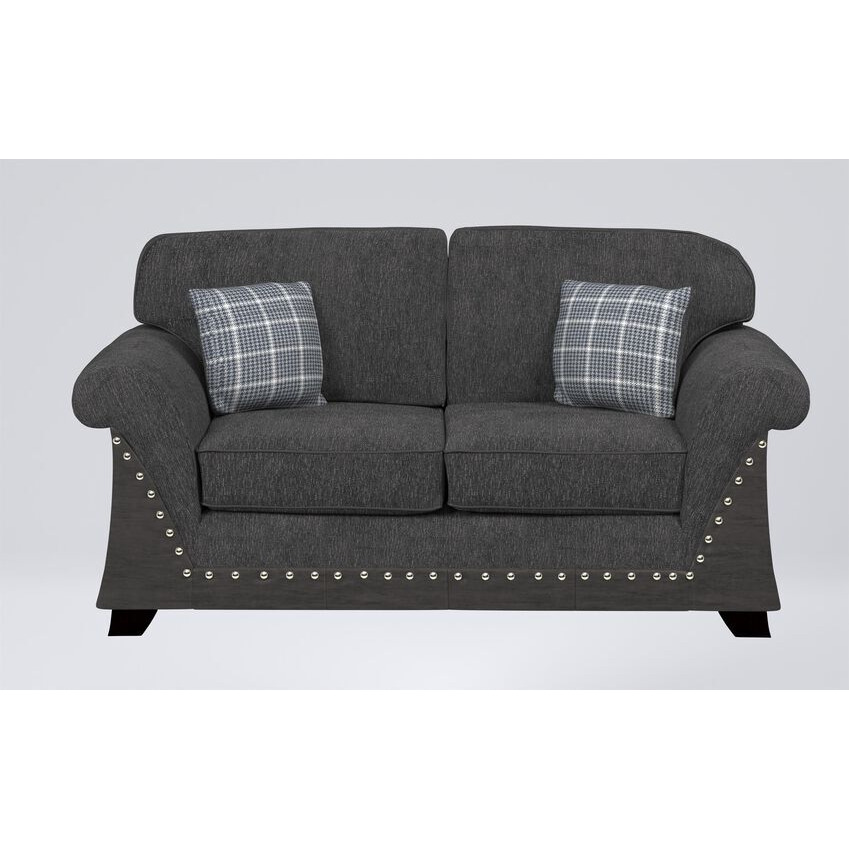 ScS Living Grey Noah Fabric 2 Seater Standard Back Sofa by SCS ...