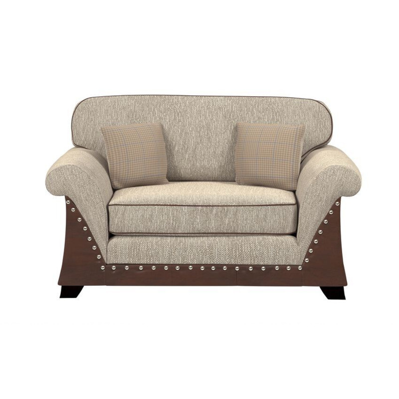 ScS Living Brown Noah Fabric Love Chair by SCS | ufurnish.com