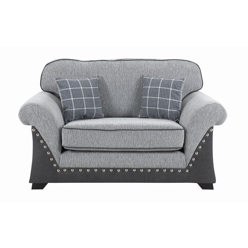 ScS Living Noah Grey Love Chair - Fabric Love Chair by SCS | ufurnish.com