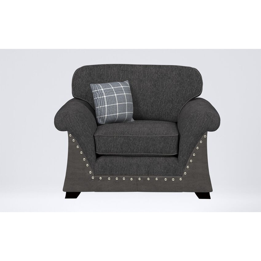 ScS Living Grey Noah Fabric Standard Chair by SCS | ufurnish.com