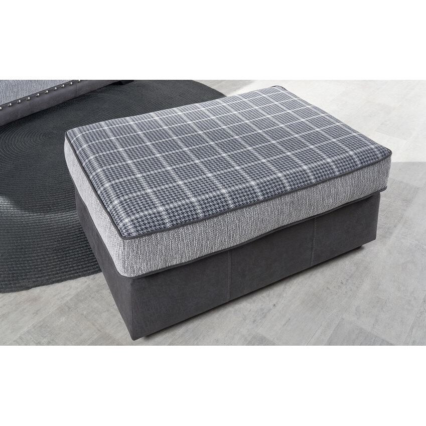 ScS Living Noah Fabric Banquette Patterned Footstool by SCS | ufurnish.com
