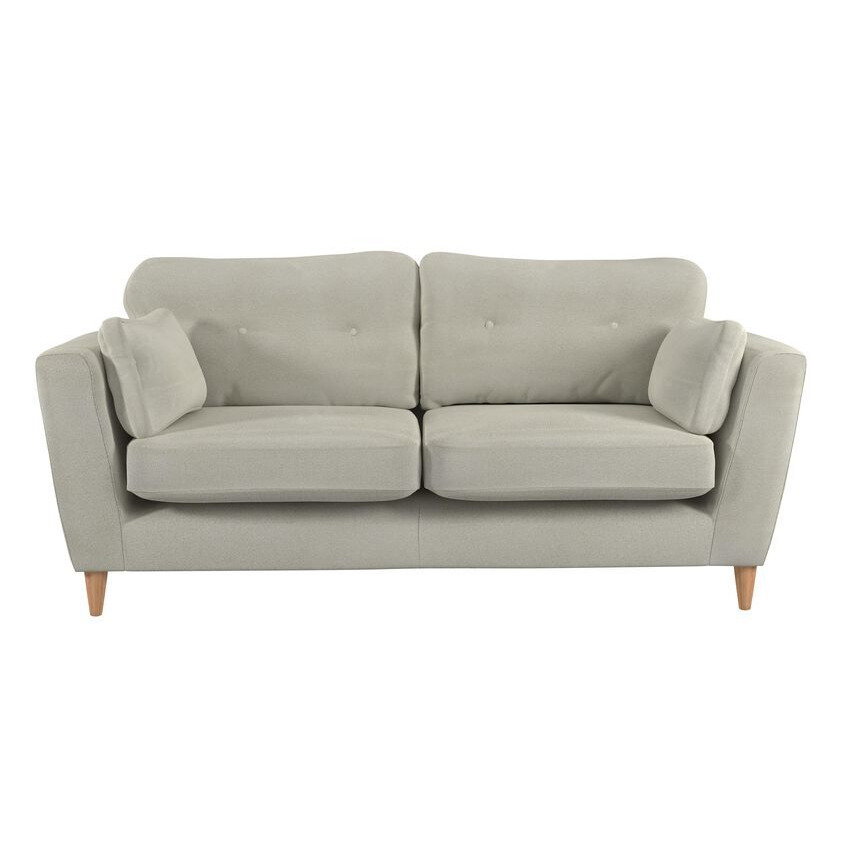 ScS Living Cream Mae Fabric 3 Seater Sofa by SCS | ufurnish.com