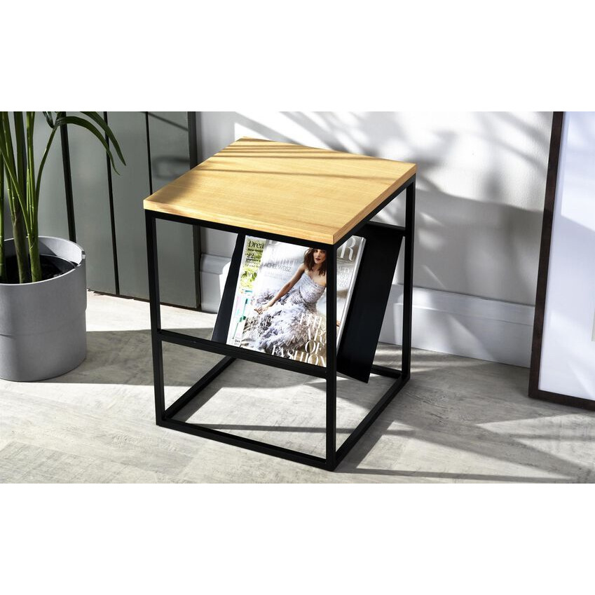 ScS Signature Eden Oak Side Magazine Table by SCS | ufurnish.com