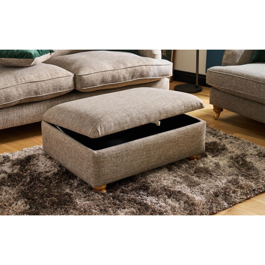 ScS Living Jack Fabric Storage Footstool by SCS ufurnish