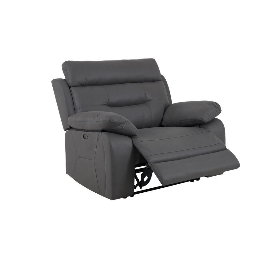 Endurance Grey Fabric Roman Power Recliner Chair by SCS | ufurnish.com