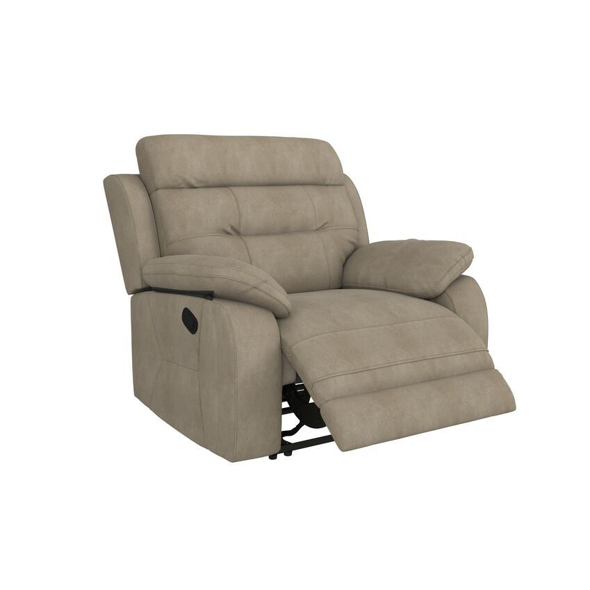 Endurance Brown Fabric Roman Manual Recliner Chair by SCS | uFurnish.com