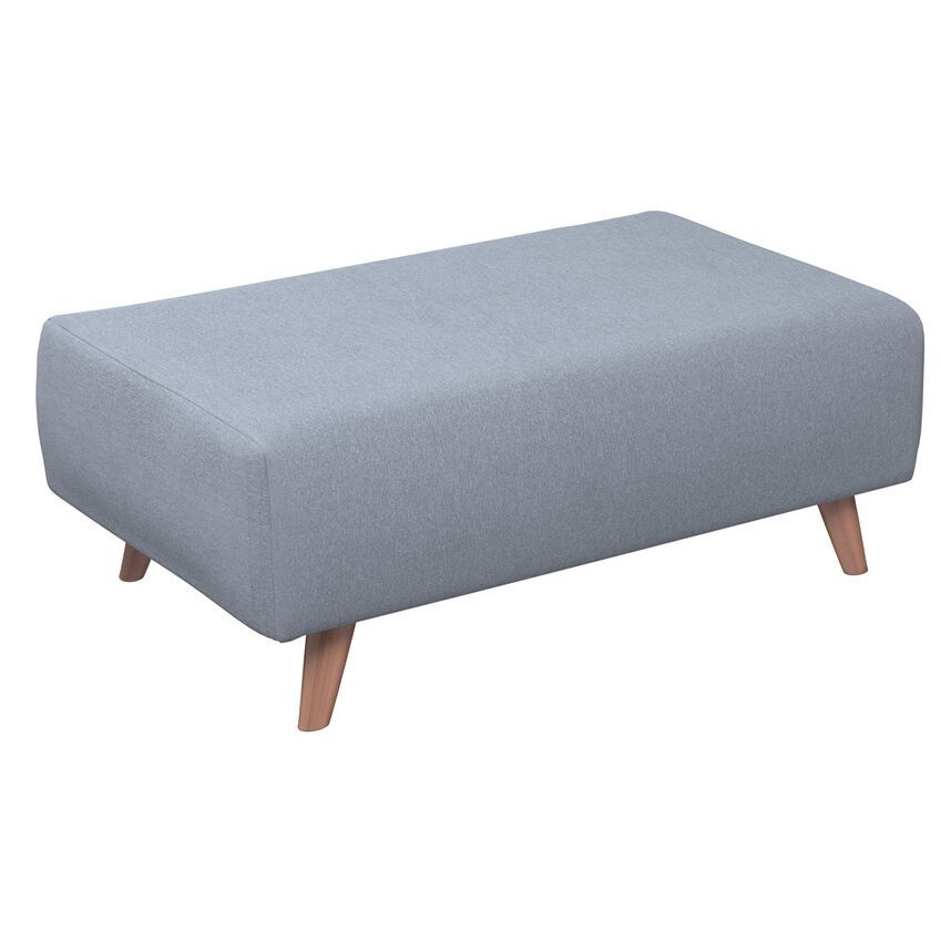 Ideal Home Grey Fraser Fabric Accent Footstool by SCS | ufurnish.com