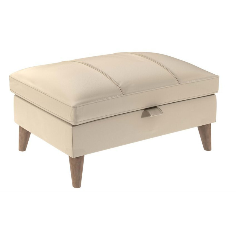 ScS Living Cream Brodie Storage Footstool by SCS | ufurnish.com